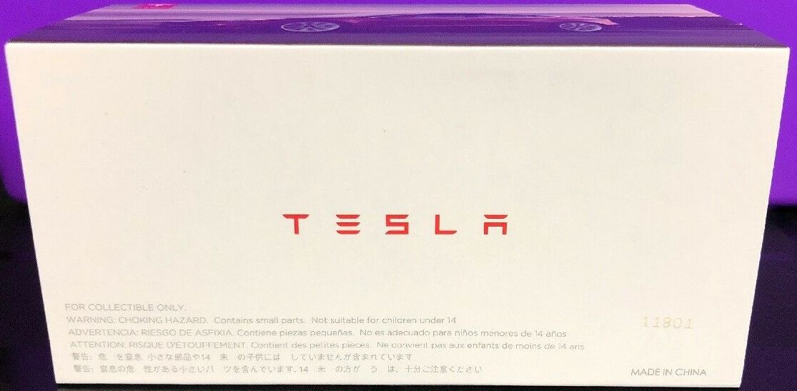 Tesla Model 3 Replica "Limited Edition Red 1:43 Scale Diecast Vehicle w ...