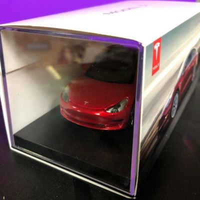 Tesla Model 3 Replica "Limited Edition Red 1:43 Scale Diecast Vehicle w ...