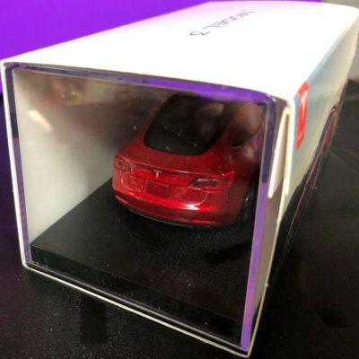 Tesla Model 3 Replica "Limited Edition Red 1:43 Scale Diecast Vehicle w ...