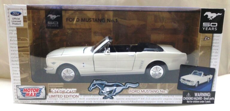 Ford Mustang No 1 “Tan 1:24 Scale 50th Anniversary 1964 Limited Edition ...