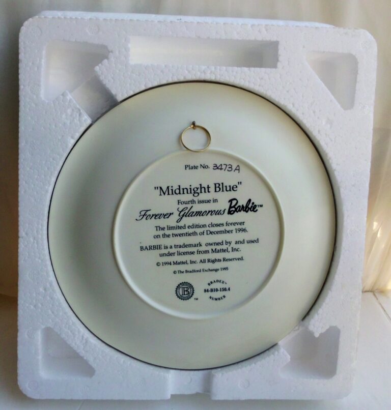 1994 Barbie Midnight Blue Ltd Ed Three Dimensional Plate Forever