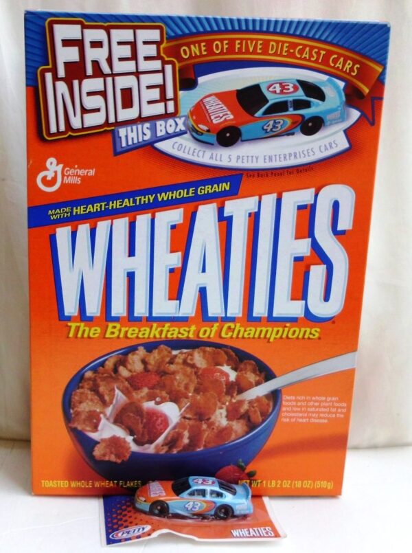 2000 Wheaties Car #43 Petty Enterprises Cars "1 of 5 Die-Cast Cars 1:64 ...