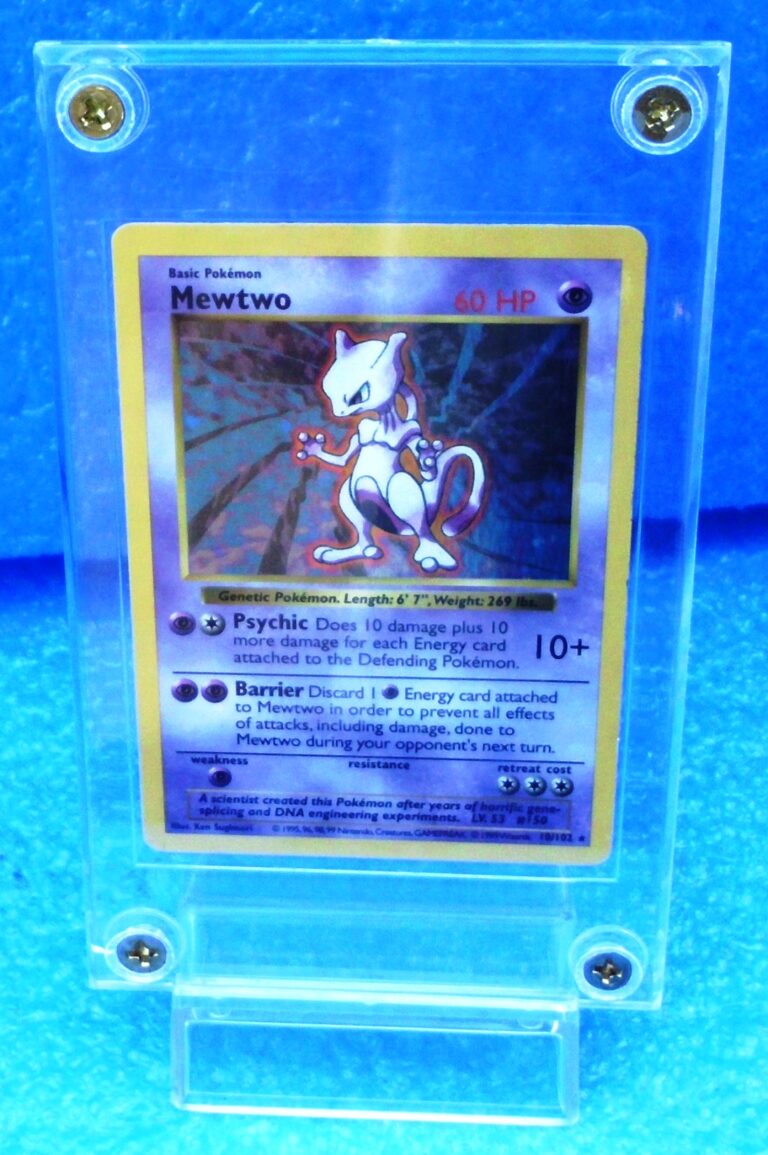 Mewtwo (Card #10/102 *Shadowless Borders*) “Pokemon Unlimited Holo-Foil ...