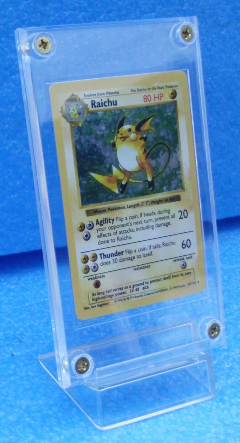 Raichu (Card #14/102 *Shadowless Borders*) “Pokemon Unlimited Holo-Foil ...