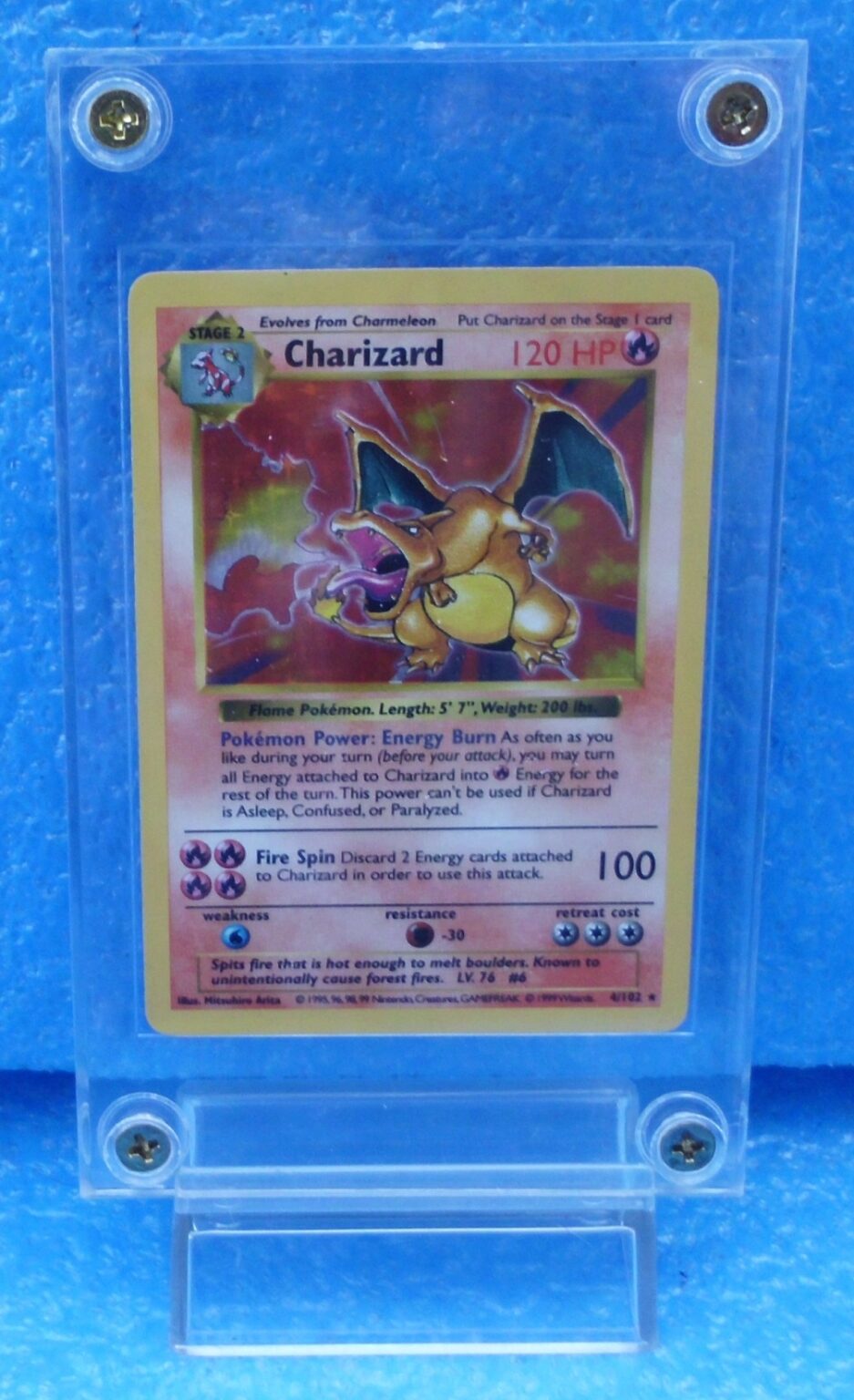 Charizard (Card #4/102 *Shadowless Borders*) “Pokemon Unlimited Holo ...