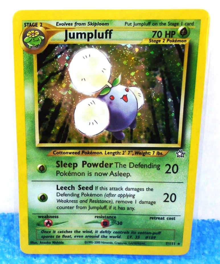 Jumpluff (Card #7/111) “Pokemon Neo Genesis Unlimited Edition Holo Foil ...