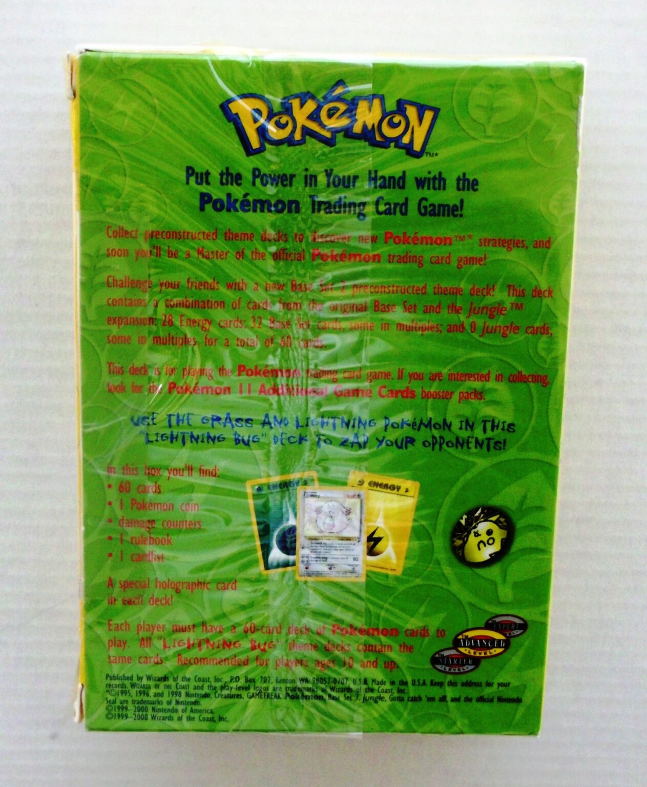 Pokemon (Trading Card Game) “Lightning Bug-Advance Theme Deck” (Wizards ...