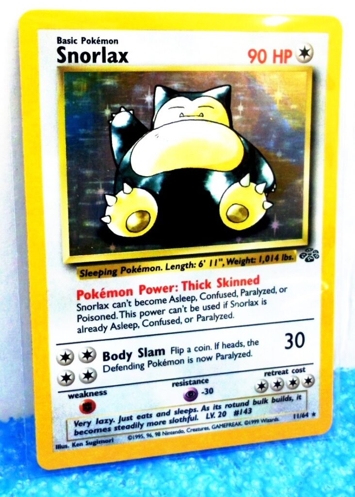 Snorlax (Card #11/64) “Pokemon Jungle Unlimited Booster Holo Foil Base ...