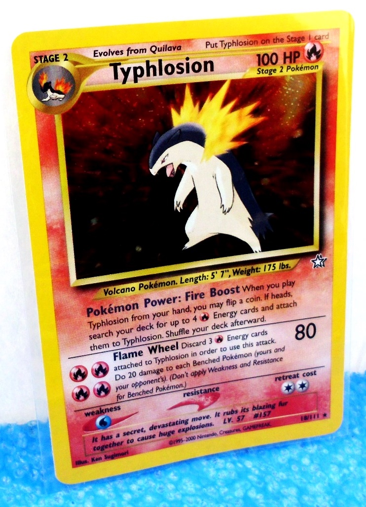 Typhlosion (Card #18/111) “Pokemon Neo Genesis Unlimited Edition Holo ...