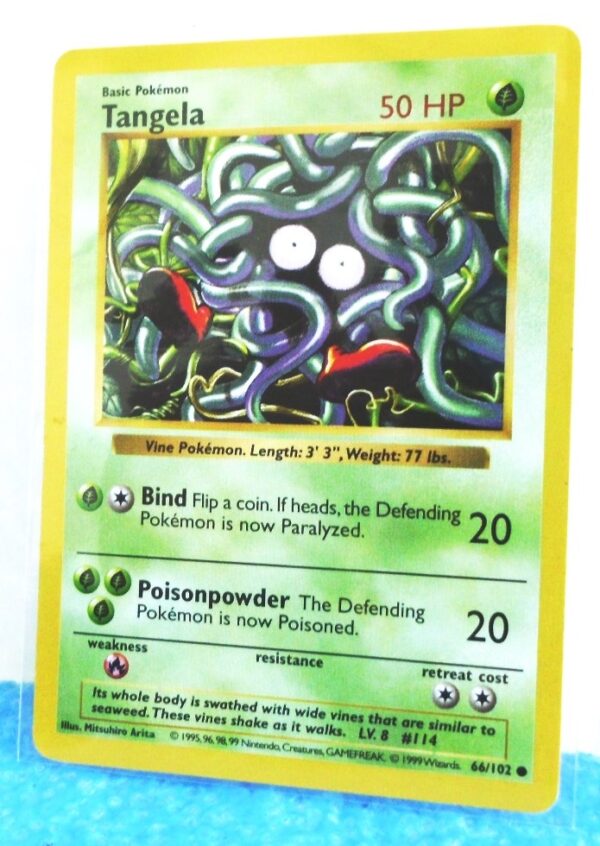 Tangela (Card #66/102 *Shadowless Borders*) “Pokemon Unlimited Base Set ...