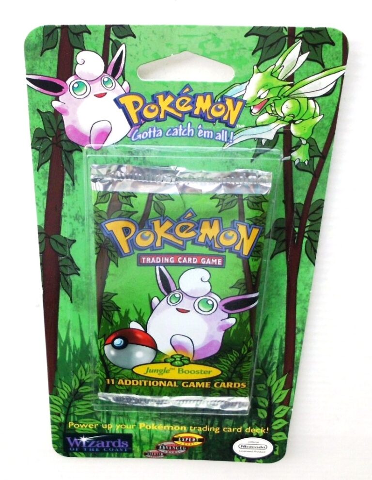 Pokemon (Wigglytuff Artwork) “Empty Green-Jungle Booster Card & Pack ...