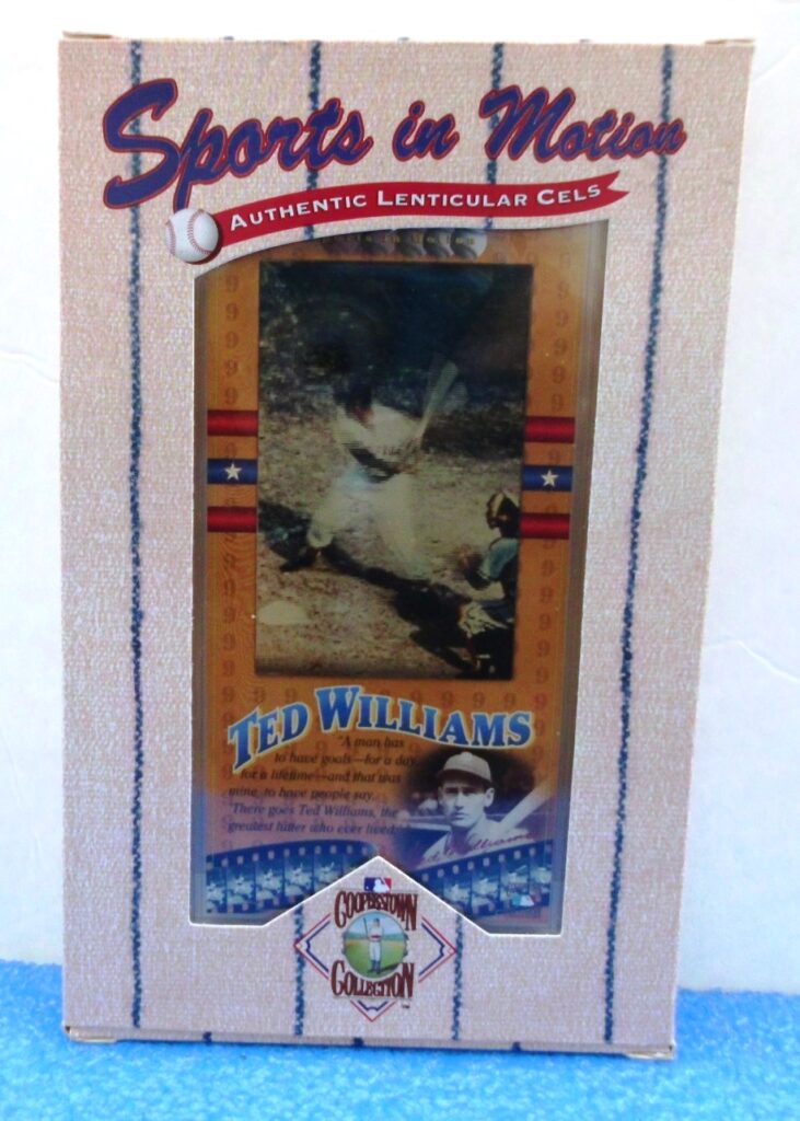 1996 Ted Williams Lenticular Cels Sports In Motion MLB-HOF/Museum