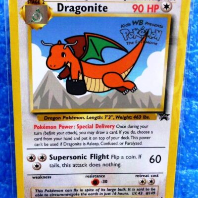 Dragonite Promo Card #5 “Gold Seal-WB Kids Presents Pokémon (The First ...