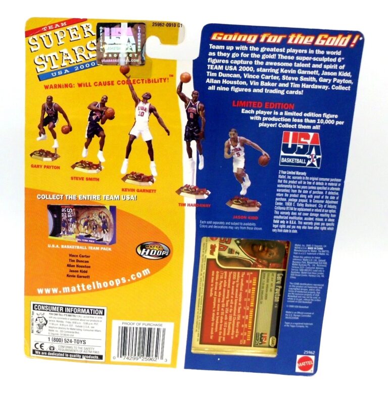 2000 Mattel USA Basketball Gary Payton Super Stars “Ltd Ed/Card” | Now ...
