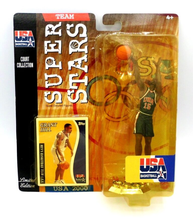2000 Mattel USA Basketball Grant Hill (Super Stars Team-w/Card)