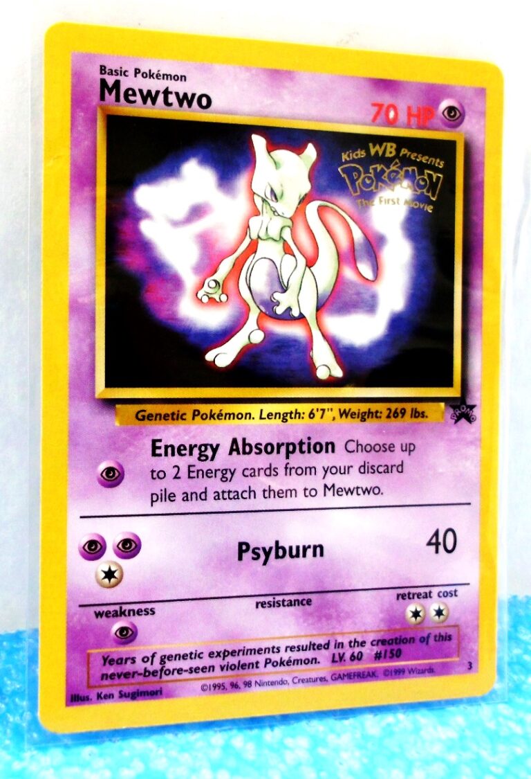 Mewtwo Promo Card #3 “Gold Seal-WB Kids Presents Pokémon (The First ...