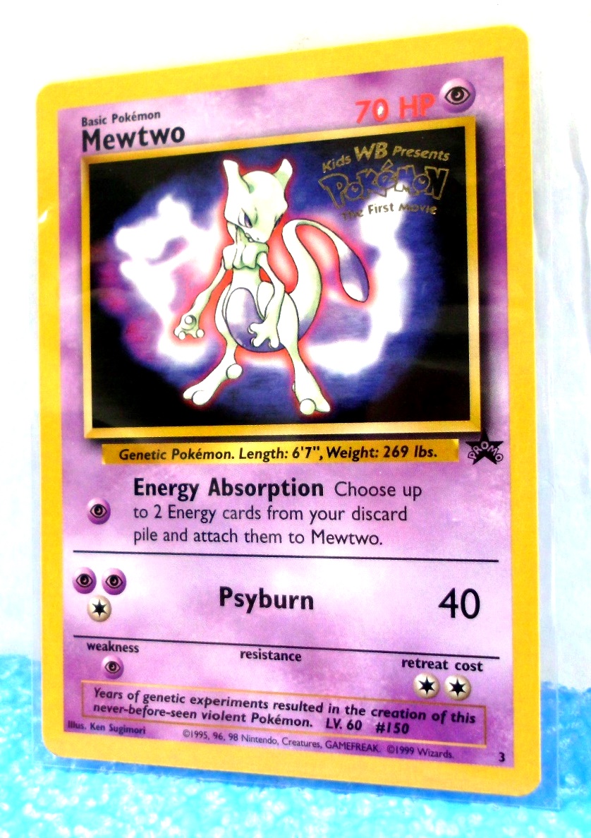 Mewtwo Promo Card #3 “Gold Seal-WB Kids Presents Pokémon (The First ...