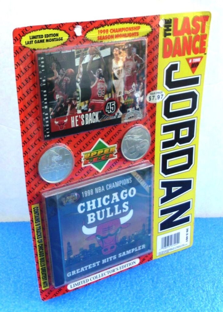 1998 UD Michael Jordan (The Last Dance-He's Back Card, Coins & CD