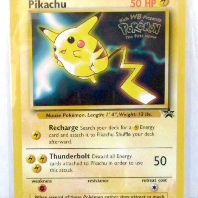 Pikachu Promo Card #4 “Gold Seal-WB Kids Presents Pokémon (The First ...
