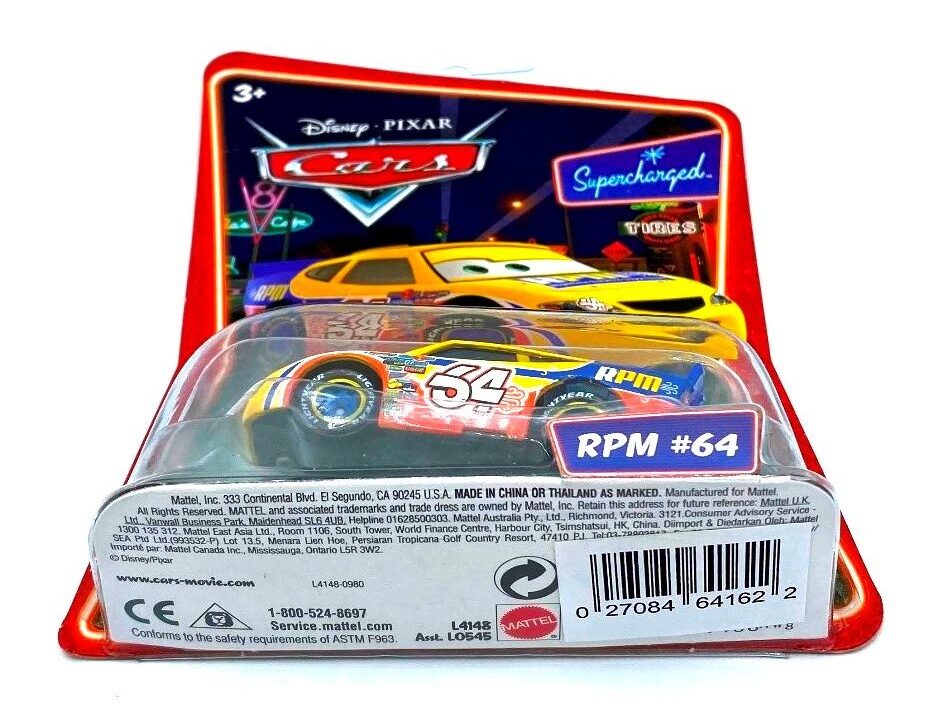 RPM #64 "Supercharged Pixar Movie Cars Series-2" (Disney-Pixar Cars ...