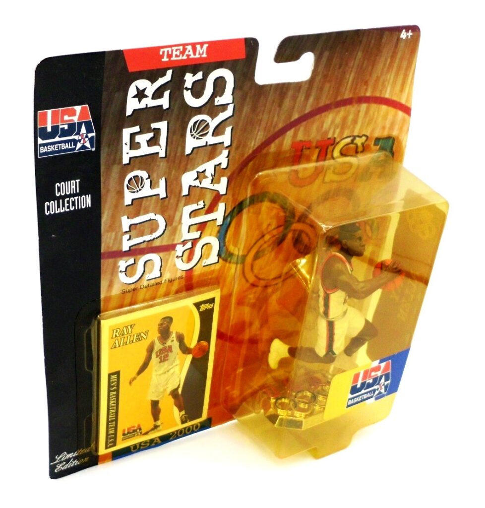 2000 Mattel USA Basketball Ray Allen (Super Stars Team-w/Card)