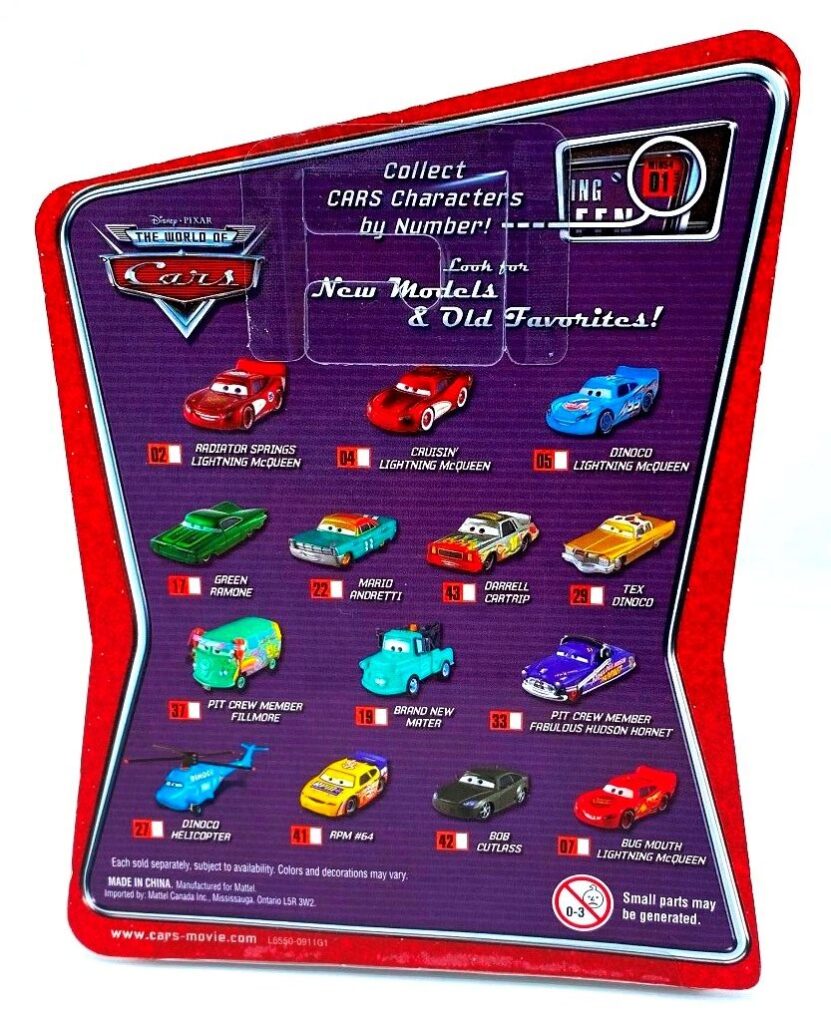 Bug Mouth Lightning McQueen "The World Of Cars Pixar Movie Cars Series ...