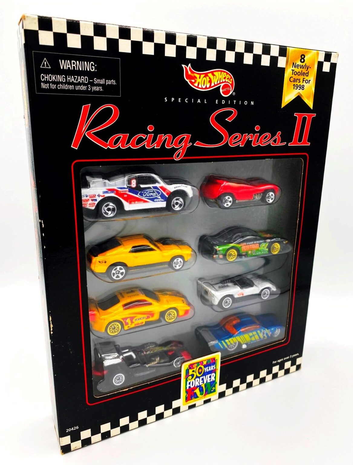 Hotwheels "8 Car Racing Series II Special Edition Toys r Us 50 Years ...