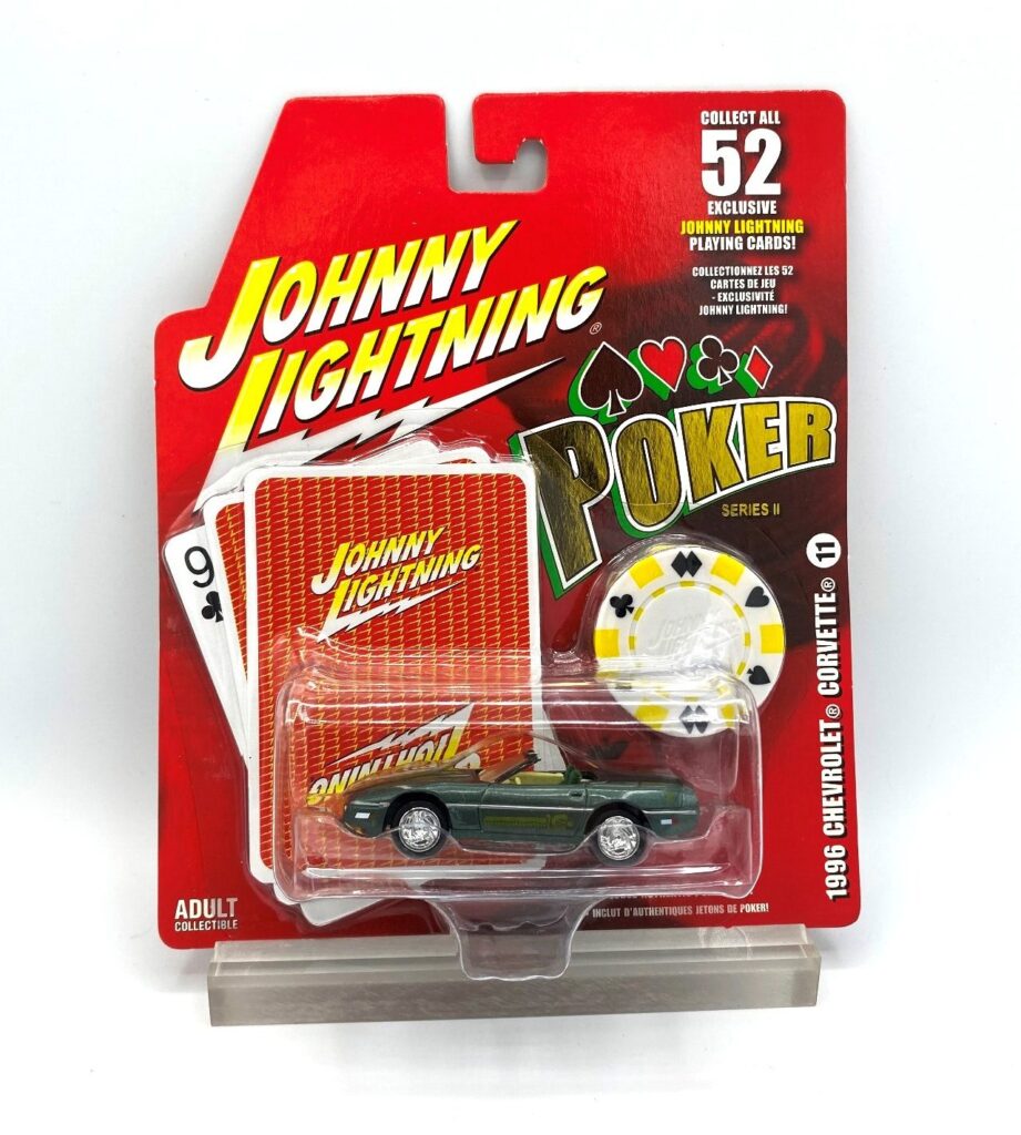 Poker Series-II Car #11 Authentic Replicas 1996 Chevrolet Corvette w ...