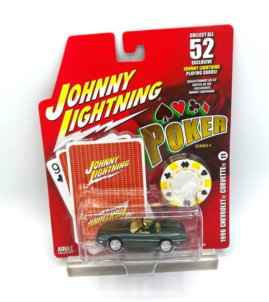 Poker Series-II Car #11 Authentic Replicas 1996 Chevrolet Corvette w ...