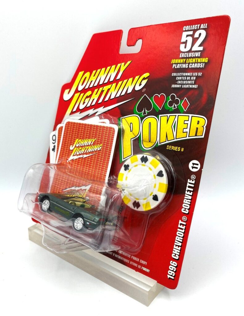 Poker Series-II Car #11 Authentic Replicas 1996 Chevrolet Corvette w ...