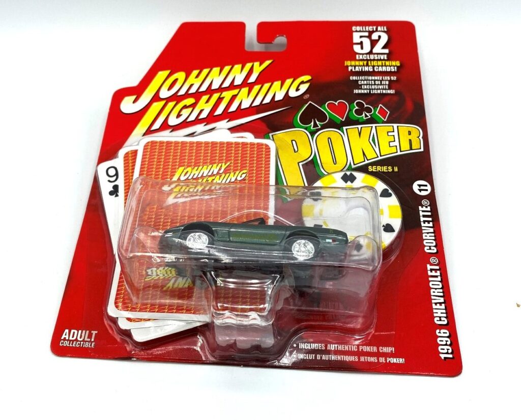 Poker Series-II Car #11 Authentic Replicas 1996 Chevrolet Corvette w ...