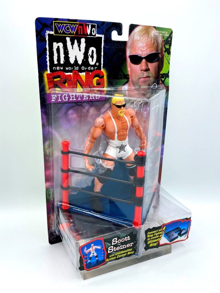 WCW/NWO Ring Fighters Authentic Figures! Scott Steiner (Big Poppa Pump ...