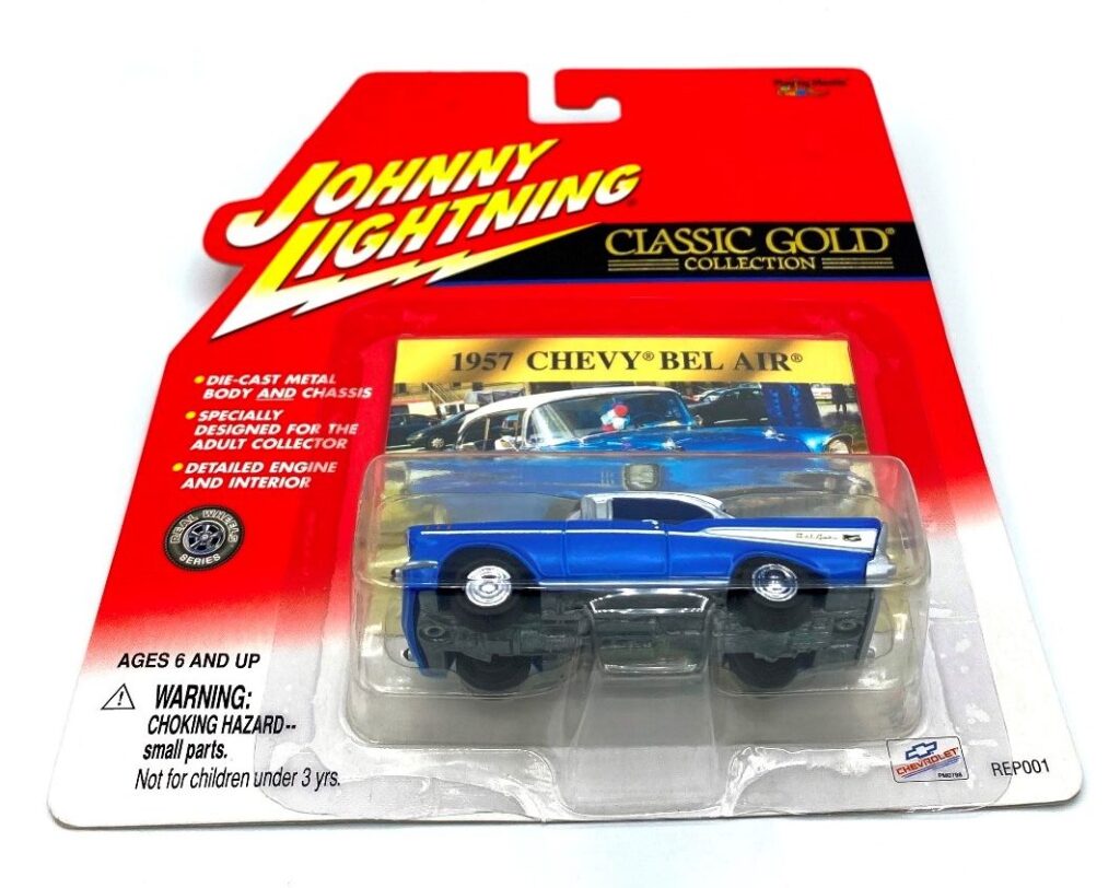 2000 Classic Gold Racing 1957 Chevy Bel Air w/Real Rubber Tires