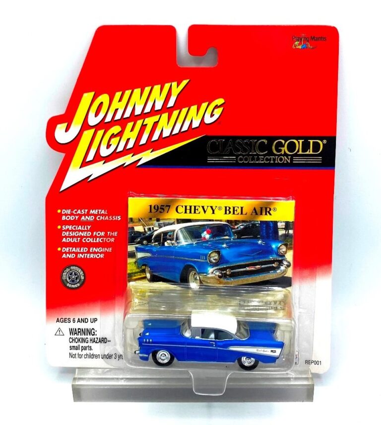 2000 Classic Gold Racing 1957 Chevy Bel Air w/Real Rubber Tires
