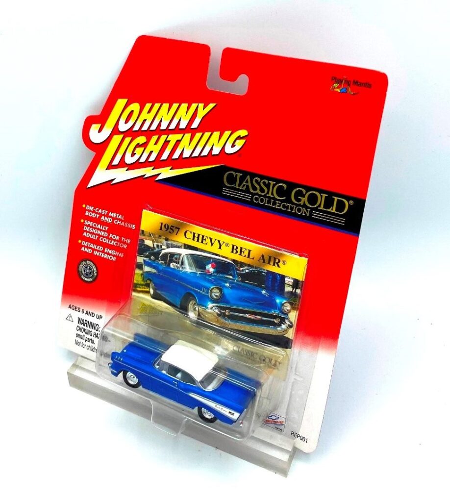 2000 Classic Gold Racing 1957 Chevy Bel Air w/Real Rubber Tires