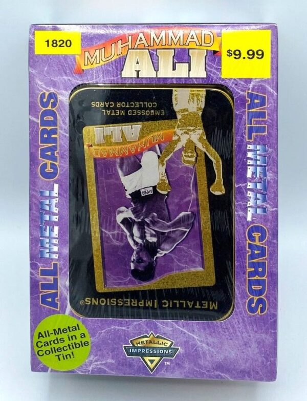 1995 Metallic Impressions Muhammad Ali Embossed Metal Tin Set