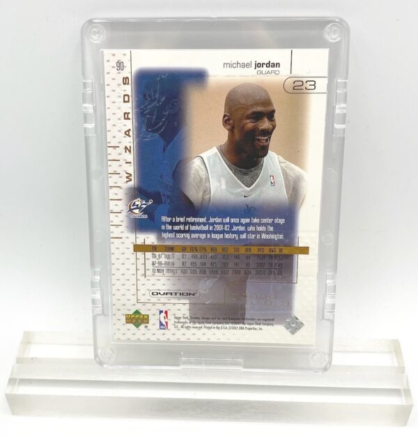2001 Ovation Michael Jordan #90 (Bronze-Script-Print) Wizards