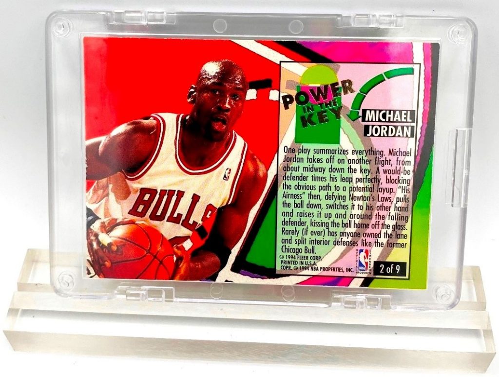 1993 Ultra Chrome Power In The Key Michael Jordan #2 Gold Script