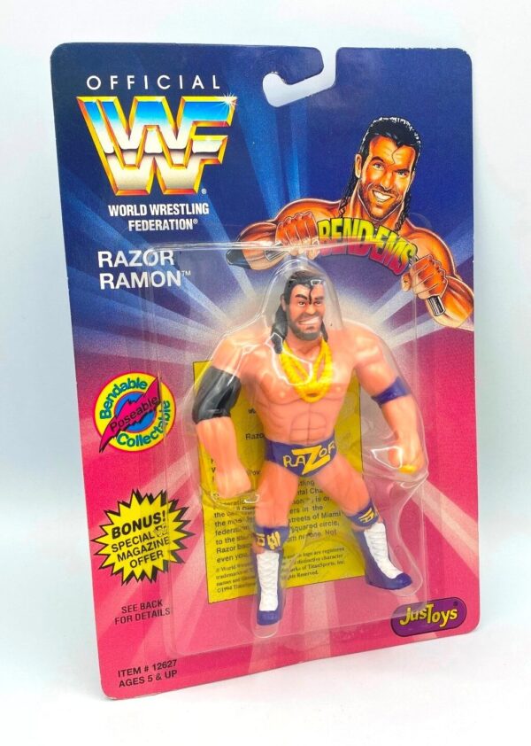 1994 WWF BEND-EMS Collection! Vintage RAZOR RAMON ("Poseable") WWF ...