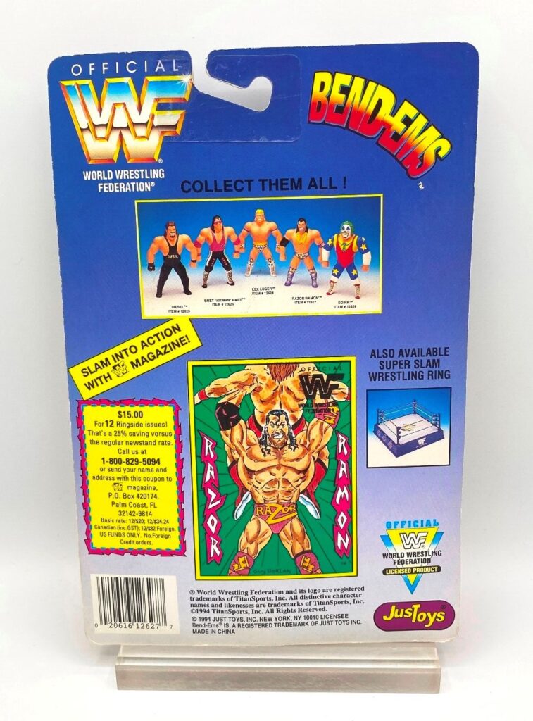 1994 WWF BEND-EMS Collection! Vintage RAZOR RAMON ("Poseable") WWF ...
