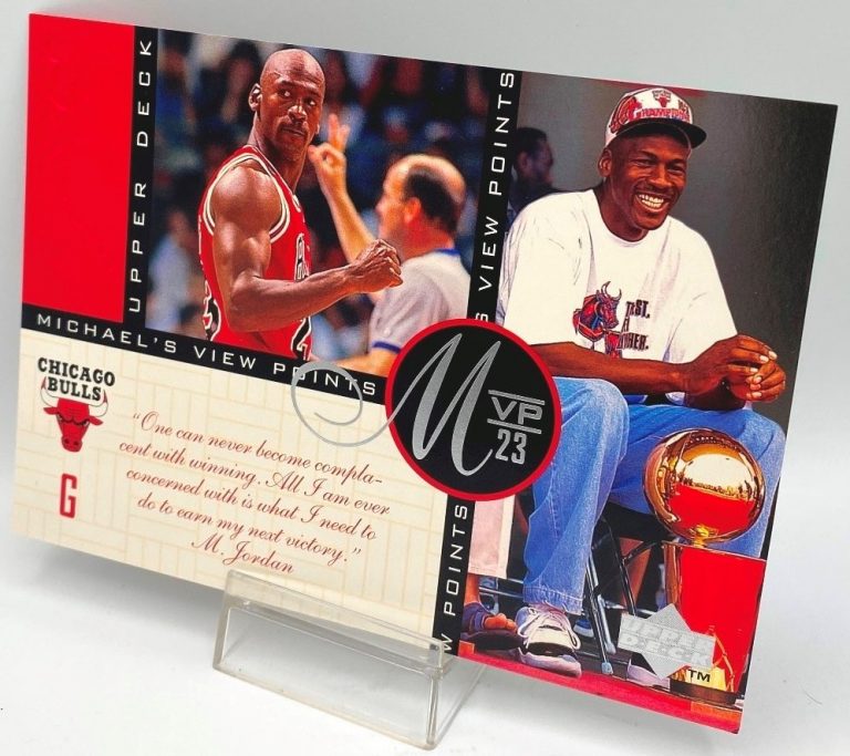 1997 UD MVP 23 Michael Jordan #VP10 Chrome/Silver Script Print