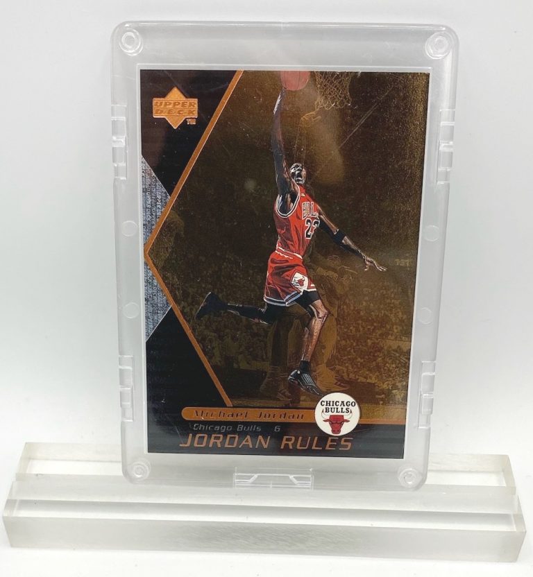 1998 Ovations Jordan Rules Michael Jordan #J1 Bronze Script Print