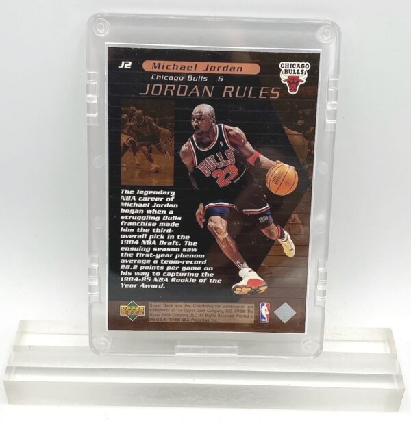 1998 Ovations Jordan Rules Michael Jordan #J2 Bronze Script Print