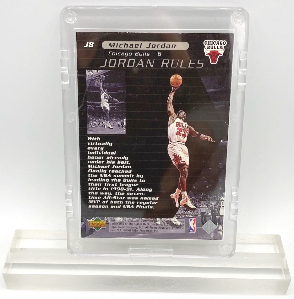 1998 Ovations Jordan Rules Michael Jordan #J8 Silver Script Print