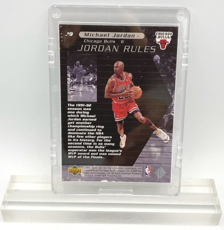 1998 Ovations Jordan Rules Michael Jordan #J9 Silver Script Print