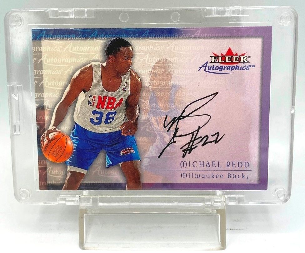 2000 Fleer Autographics! Vintage Michael Redd-Bucks ("Rookie Authentic ...