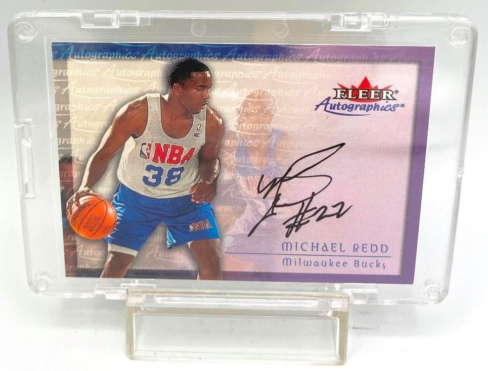 2000 Fleer Autographics! Vintage Michael Redd-Bucks ("Rookie Authentic ...