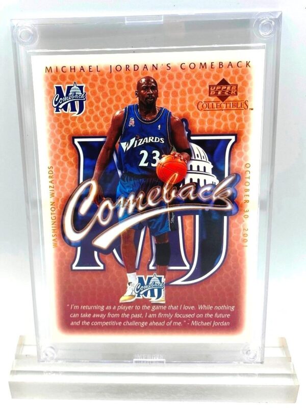 2001 UDA MJ Comeback Michael Jordan #MJC Wizards (Ltd Ed Bronze)