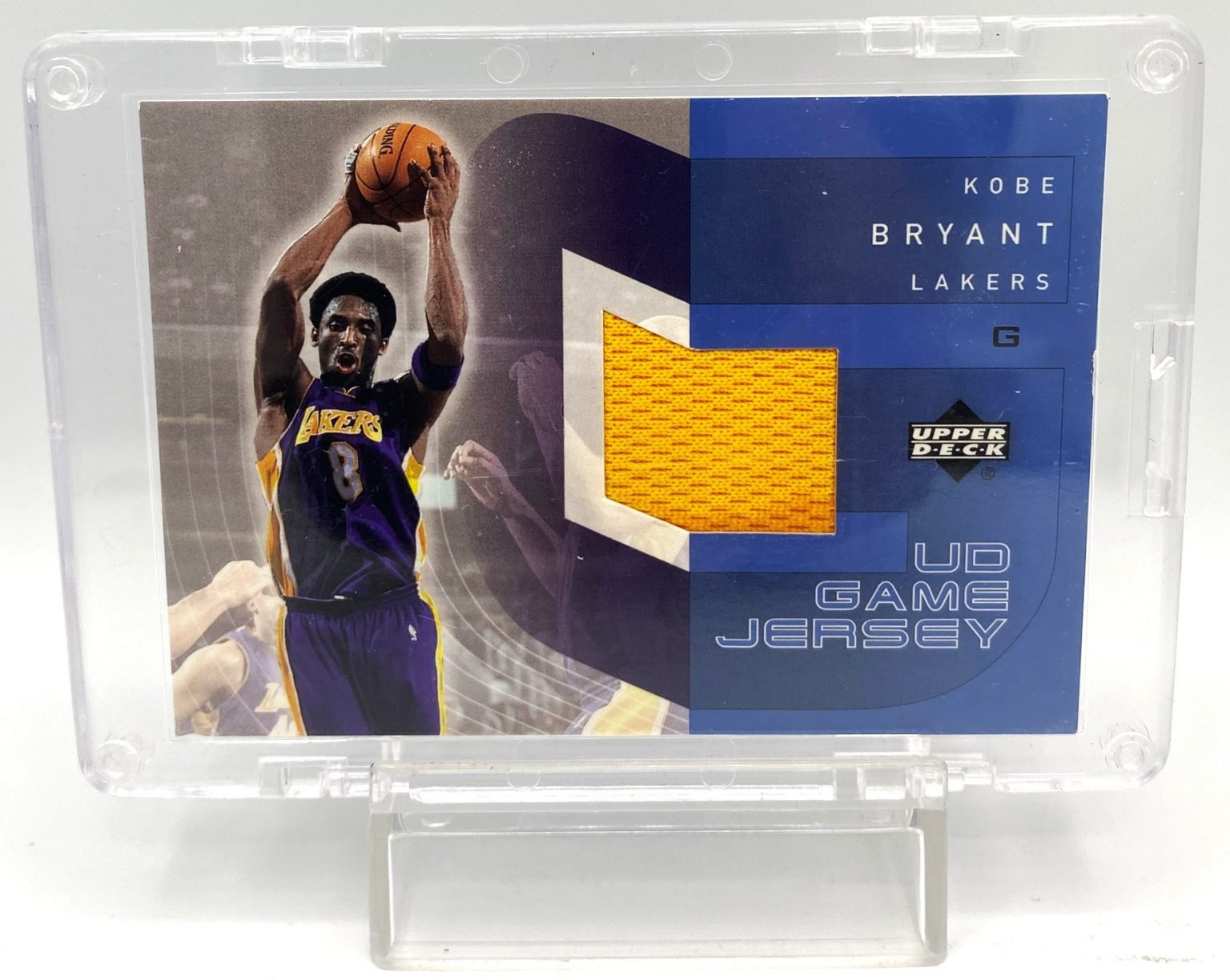 2002 UD Game Jersey! Vintage Kobe Bryant ("Congratulation You Have ...