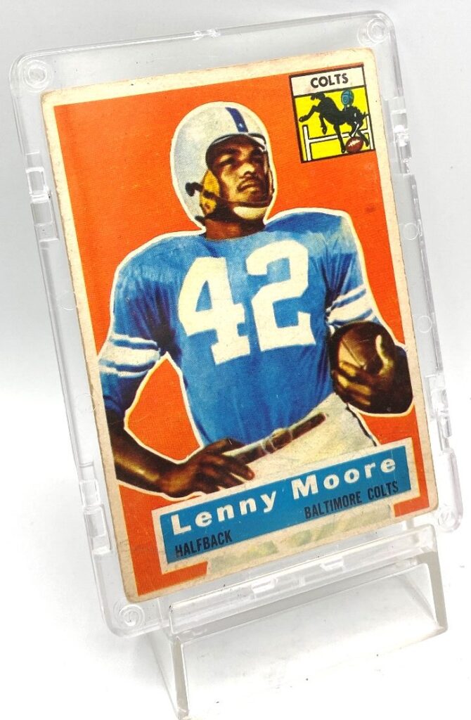 1956 Topps Rookie Lenny Moore Card #60 (Vintage "Rookie" NFL Halfback ...
